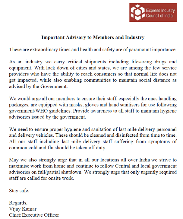 Express Industry Council Of India